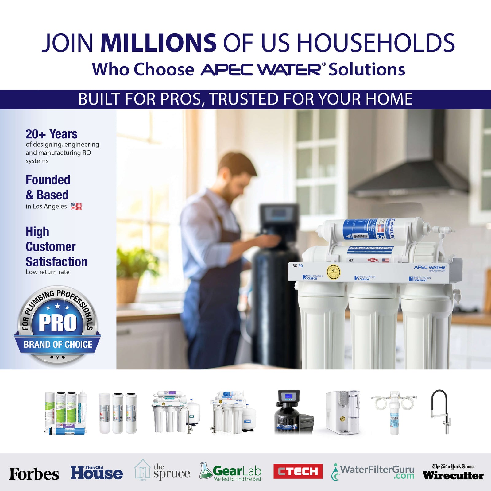 ROTL-A1000 - Tankless RO System, NSF 372 & 58 Certified 1000 GPD