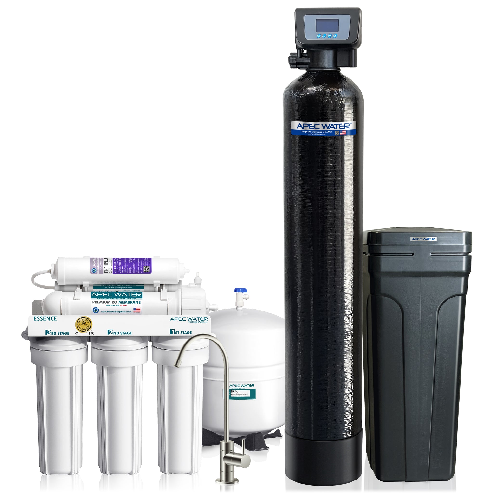 Water Softener Bundle for 4-5 Bathroom Homes 45 Series