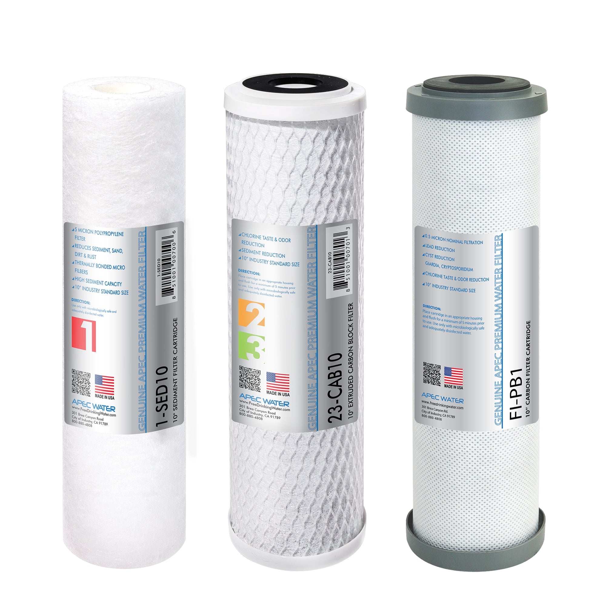 Lead and Heavy Metal Water Filter Cartridge Set